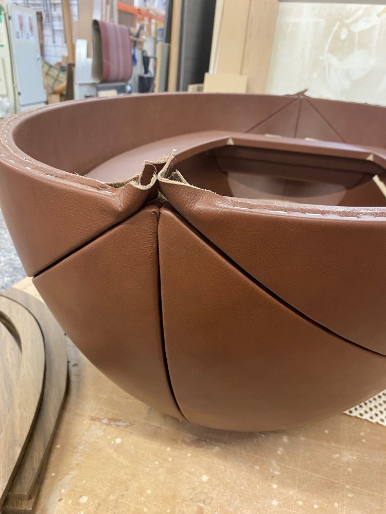 Custom-Made Rugby Memorabilia Table | Klimmek Furniture